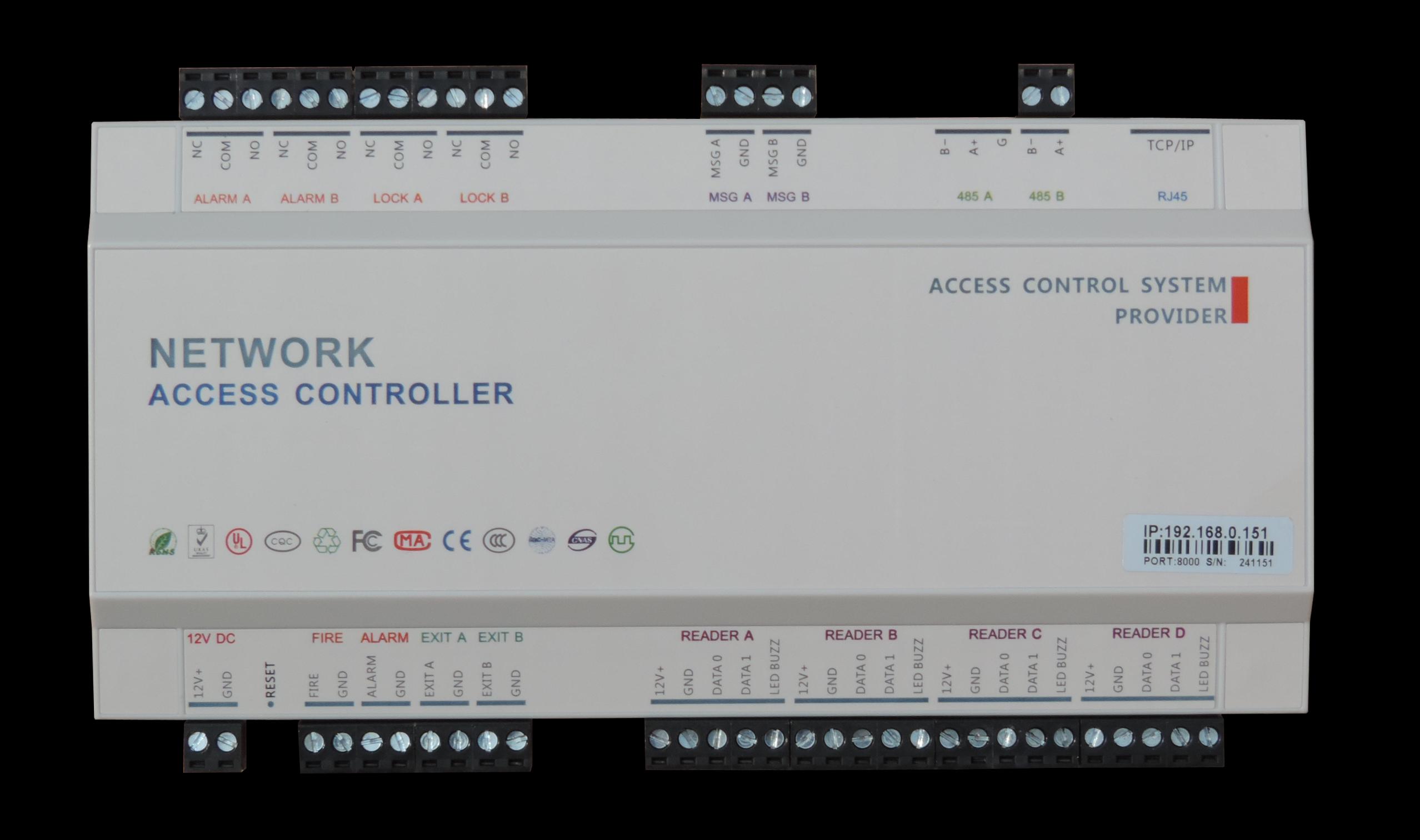 E02.NET--2 door 4 reader, TCP,WEB-AOPU